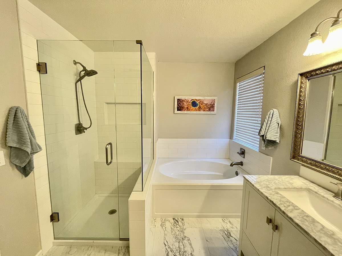 Ginny & Scott’s Master Bathroom Renovation In Chandler